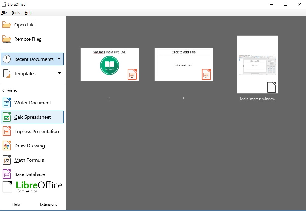 Creating a new workbook in LibreOffice Calc — lesson. Science State Board, Class 8.
