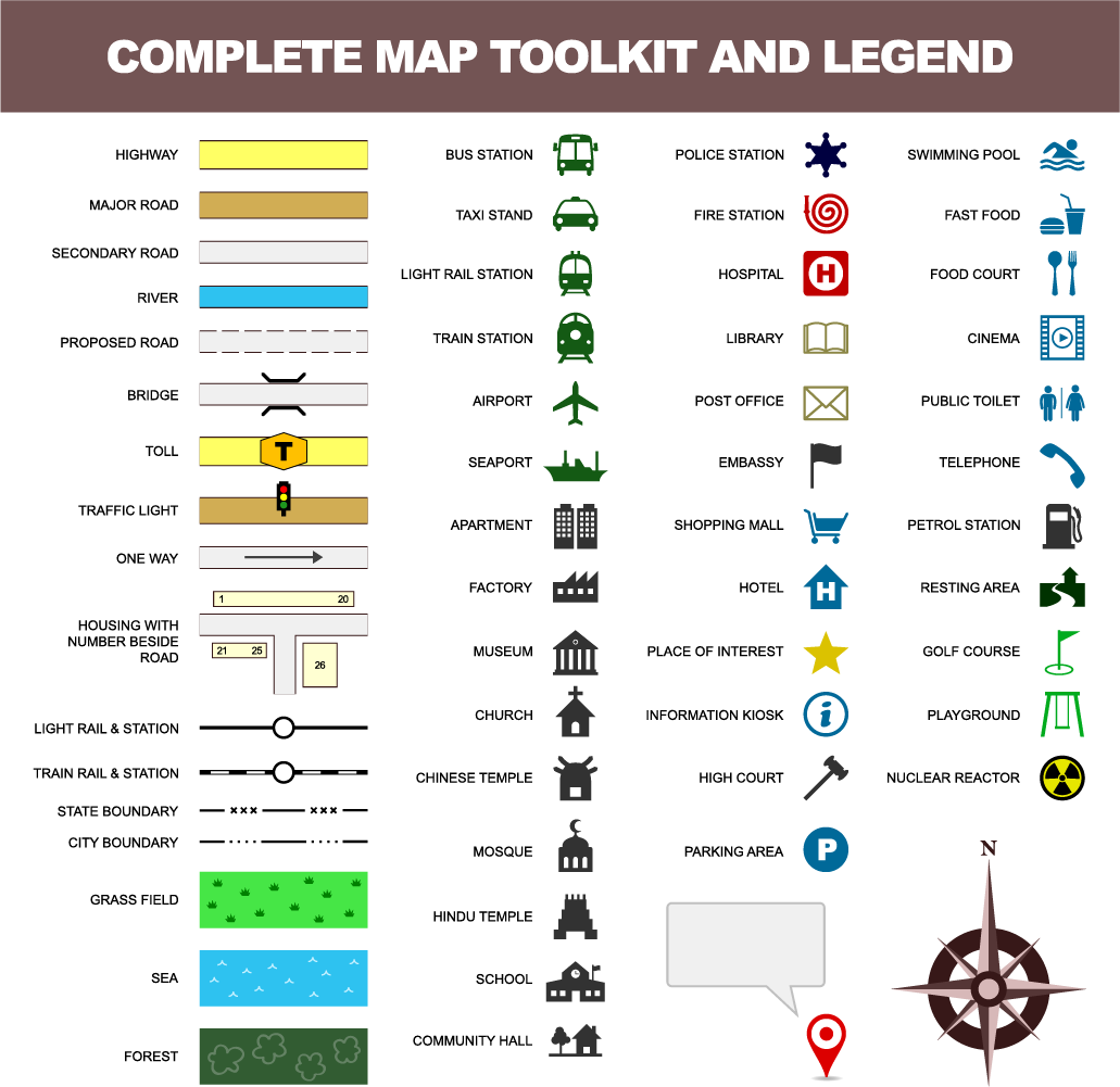 Elements of Map — lesson. Social Science, Class 7.