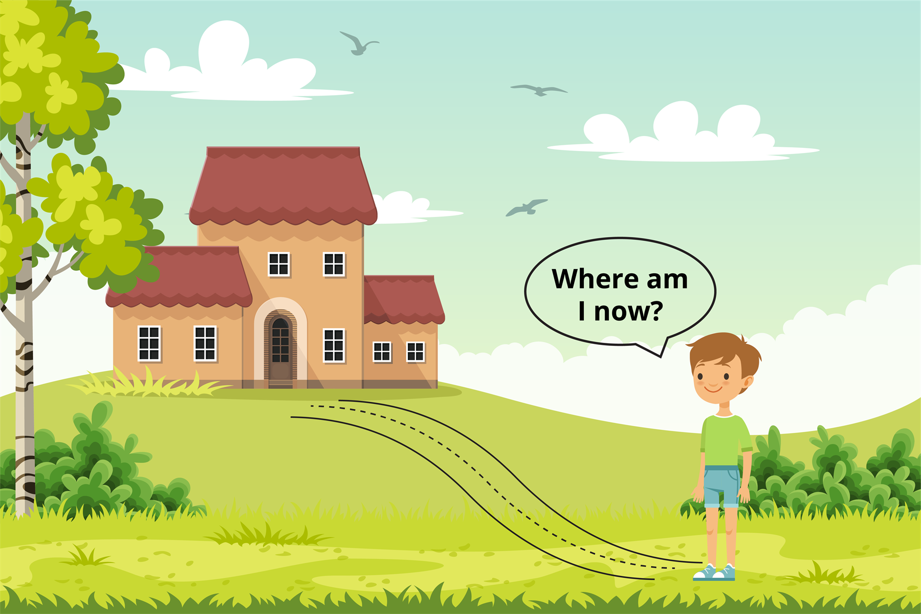 Find the distance to the house — task. Mathematics State Board, Class 10.