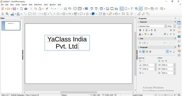 Insert Text box in a Presentation — lesson. Science State Board, Class 9.