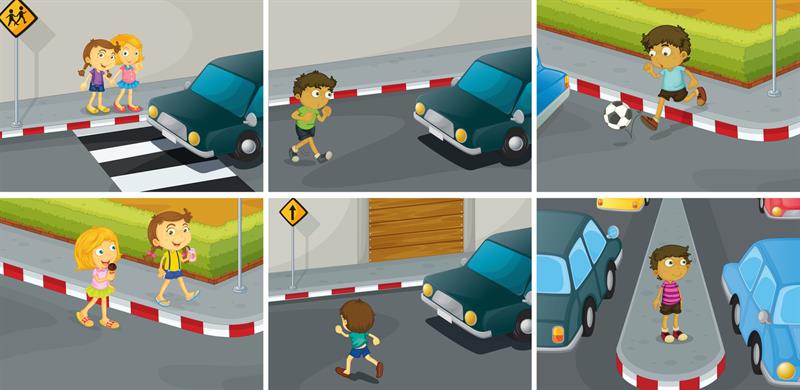 Road safety rules — lesson. English Language State Board, Class 7.