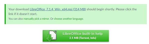 System requirements and downloading of the main program - LibreOffice ...