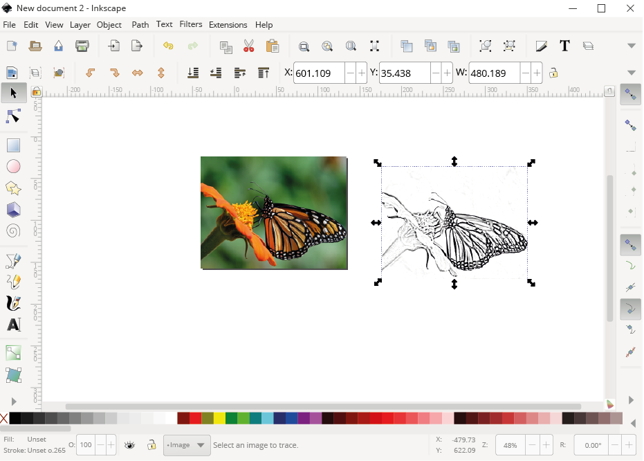 Inkscape application — lesson. Science State Board, Class 7.
