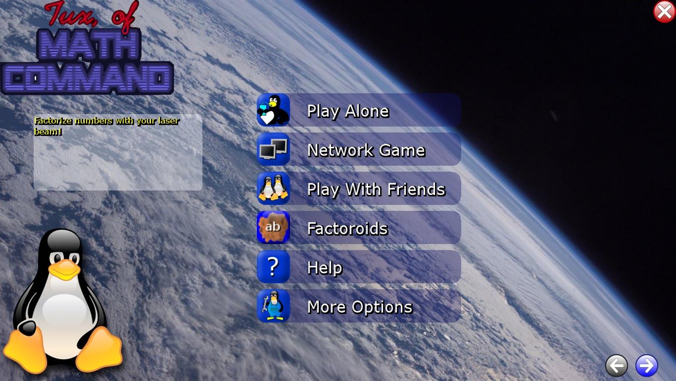 Tux Math Title Screen I — lesson. Science State Board, Class 7.