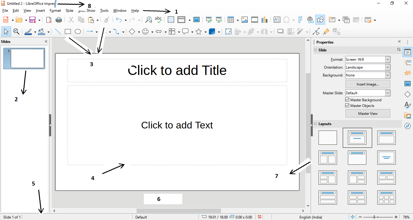 Exercise on LibreOffice Impress Windows — task. Science State Board ...