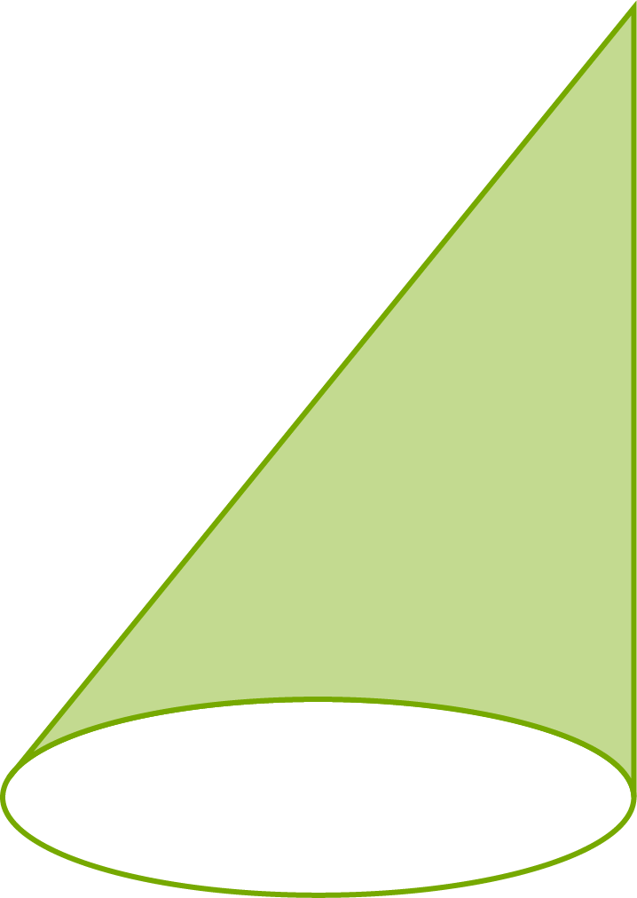 Surface area of right circular cone — lesson. Mathematics CBSE, Class 9.