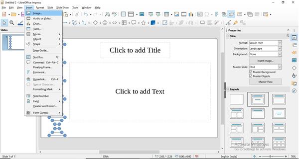Insert Pictures in a Presentation — lesson. Science State Board, Class 9.