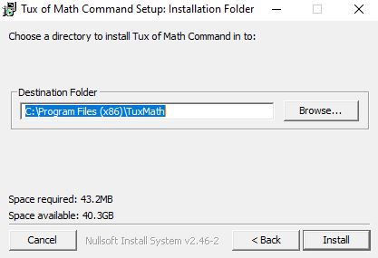 Tux Math Installation — lesson. Science State Board, Class 7.
