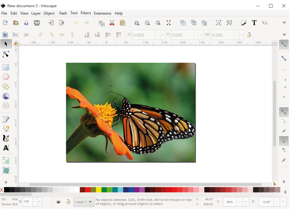 Inkscape application — lesson. Science State Board, Class 7.